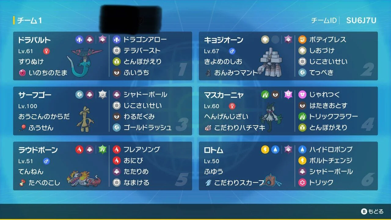【ポケモンSV対戦】シーズン1初週、マスターボール級までに多く見かけたポケモン。